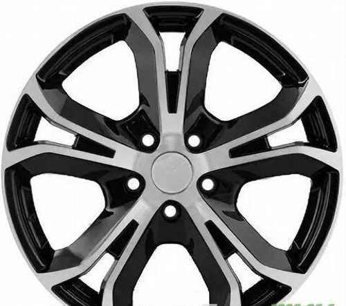 Диски rplc-Wheels FO66 Черный с полированной лицев