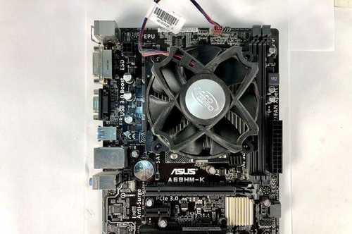 Мат. плата (LGA1155) Asus A68HM-K, AMD A4-6300,Int