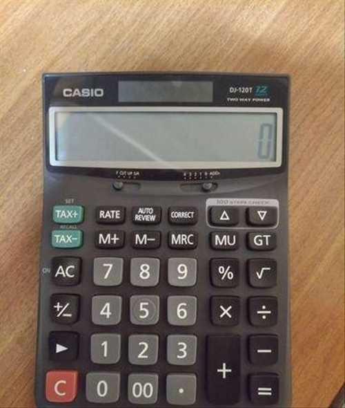 Калькулятор настольный casio DJ-120T