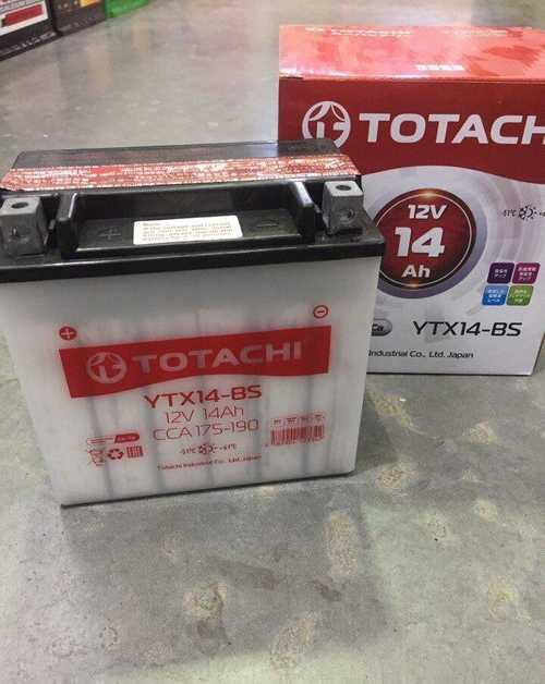 Мото Аккумулятор Totachi moto14 Ач (YTX14-BS)