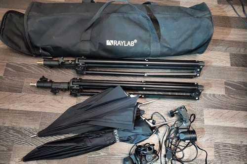 Фотостойки с зонтами и патронами для ламп