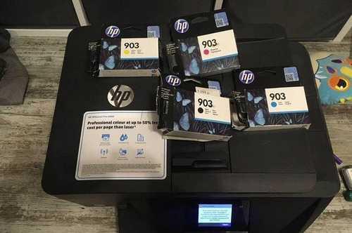 Картриджи HP 903 + принтер HP 6960 на запчасти
