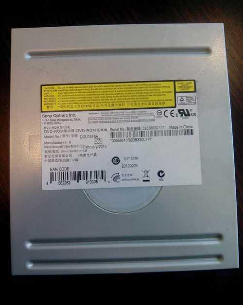 Продам IDE DVD-ROM привод Sony DDU1678A Black