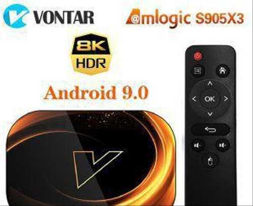 Android SmartTV приставка vontar X3 4/32 android 9