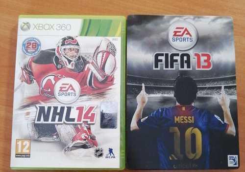 Fifa 13 и nhl 14 xbox360