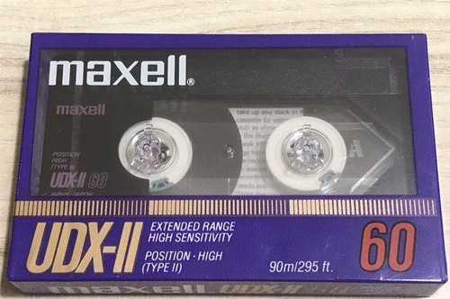 Аудиокассета Maxell UDX-II 60 (Made in Japan) 1987