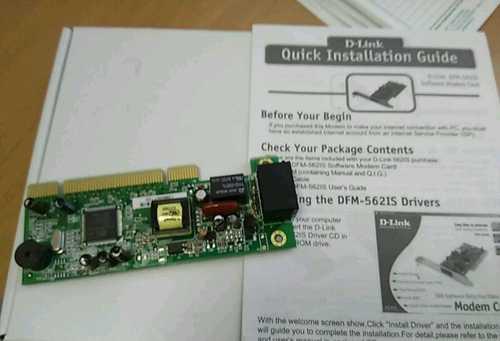 Голосовой voice модем pci D-Link DFM-562IS