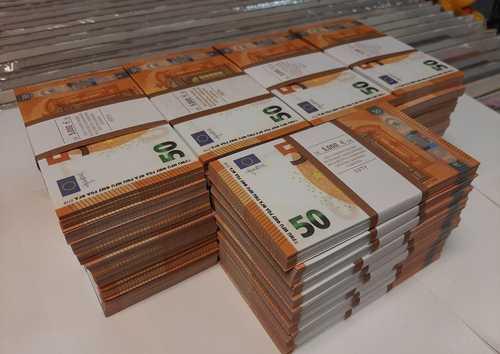 50 Пачек Билет Банка Приколов 50 Евро Euro