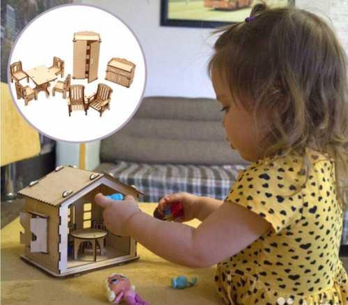 Кукольный домик LOL с мебелью