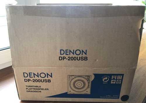 Виниловый проигрыватель denon dp-200usb