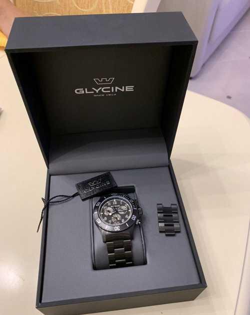 Часы мужские новые Glycine оригинал