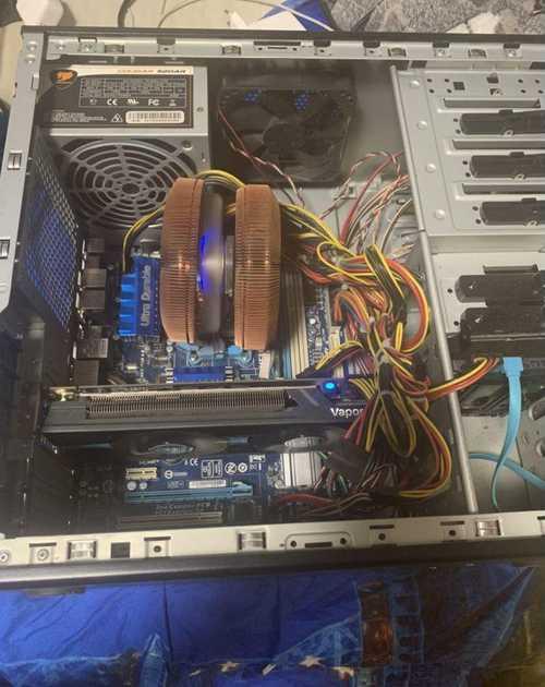 Компьютер игровой + монитор /тв