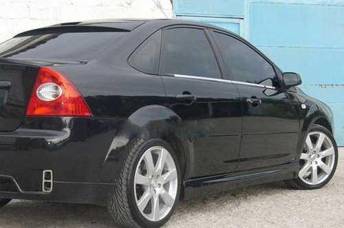 Накладки Ford Focus 2 на пороги ICC 2004-2011