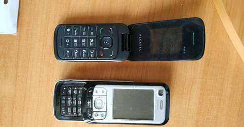 Телефон Nokia и Alcatel