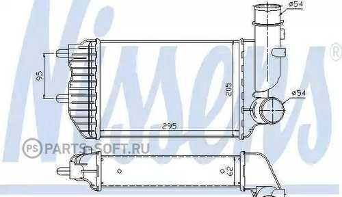 Nissens 96889 Интеркулер citroen jumper/fiat ducato/peugeot boxer