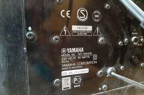 Схема yamaha yst sw216