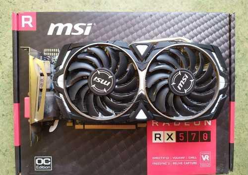 Видеокарта MSI RX570 Armor 4Gb