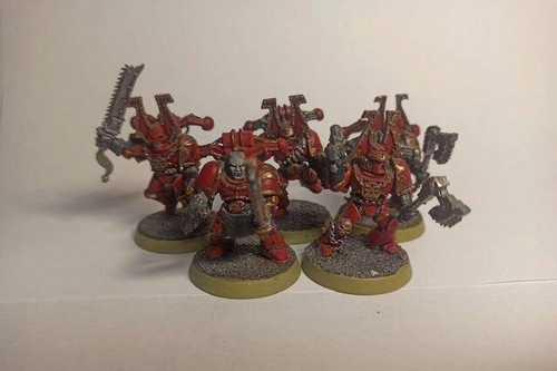 Chaos Space Marine Khorne Berzerkers X5