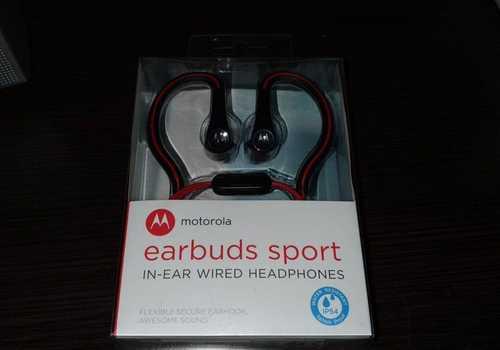 Новые наушники Motorola earbuds sport