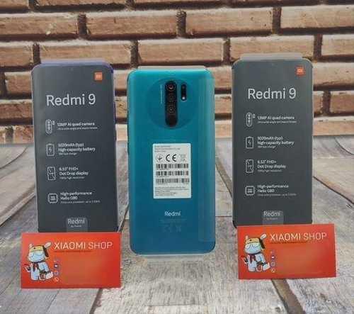 Новые Xiaomi Redmi 9 (NFC) 4Gb/64Gb Green
