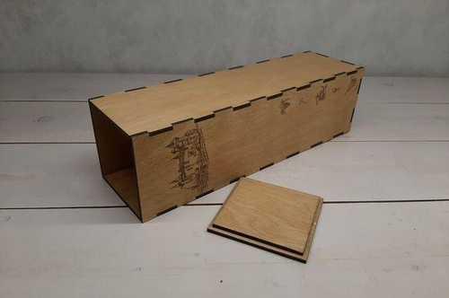 Коробка для вина из натурального дерева