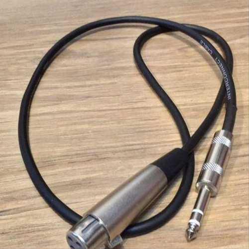 Готовый микрофонный кабель XLR/F - Stereo Jack 1/4