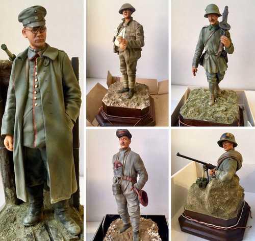 Фигурки солдат первой мировой, 1:16 модели