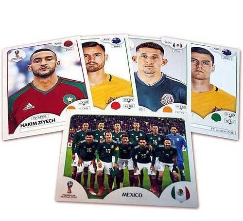 Наклейки Panini fifa 2018