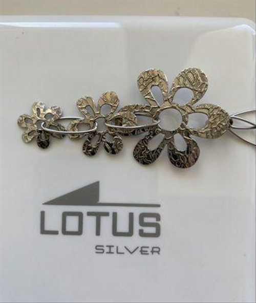 Серебрянное колье Lotus silver