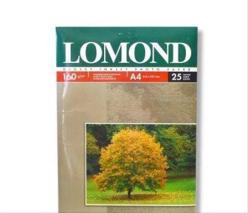 Фотобумага Lomond глянц одностор А4, 160г/м, 25л