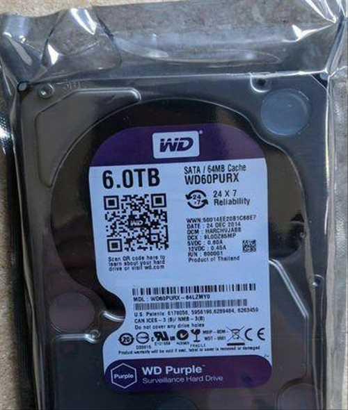 Жесткий диск hdd 6tb, 4tb