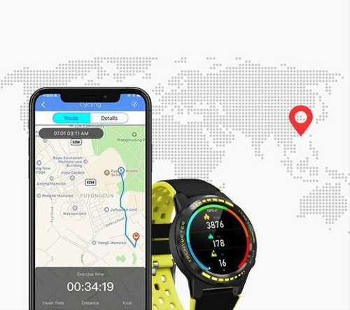 Смарт-часы smawatch M7C, GPS