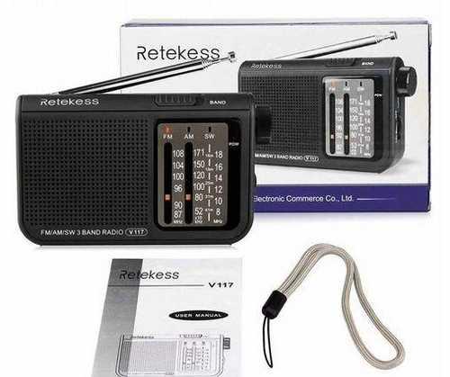 Цифровой карманный радиоприемник Retekess V117
