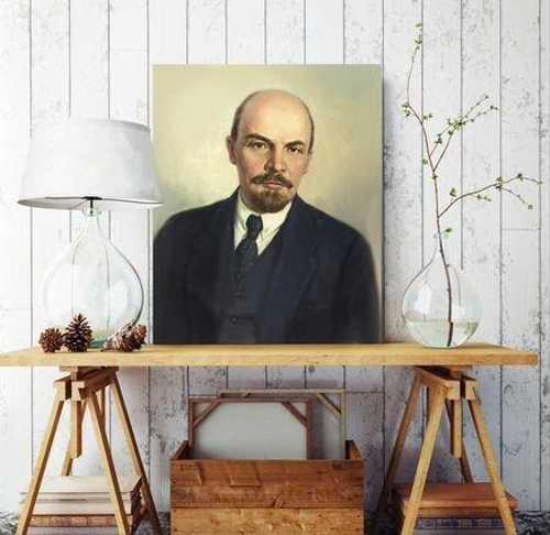 Портрет Ленина на холсте, 50х70 холст