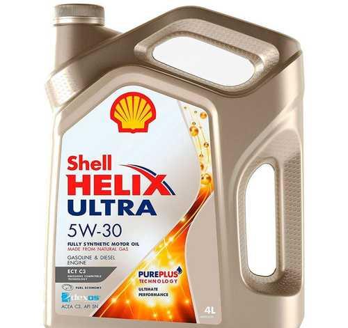 Масло моторное синтетическое shell helix Ultra ECT