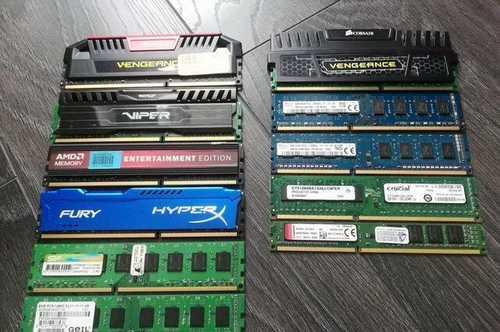 DDR3 Corsair, Kingston, Hynix (разные 8gb, 4gb)