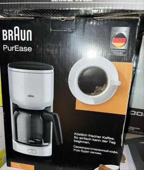 Капельная кофеварка Braun PurEase KF 3100 WH белый