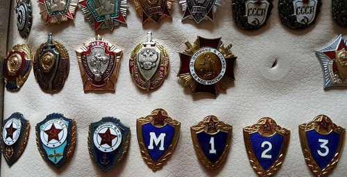 Знаки мвд СССР, вв мвд РФ, Полиции и милиции РФ