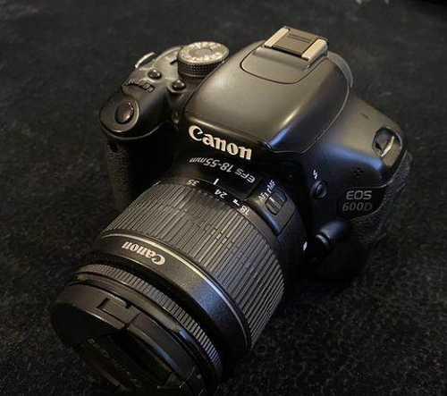 Зеркальный фотоаппарат Canon EOS 600D kit 18-55
