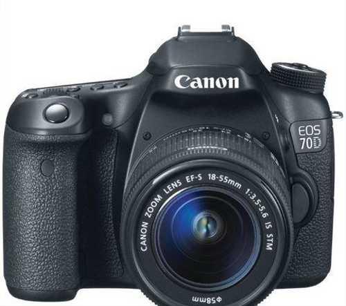 Canon EOS 70D kit 18-55 IS STM новый