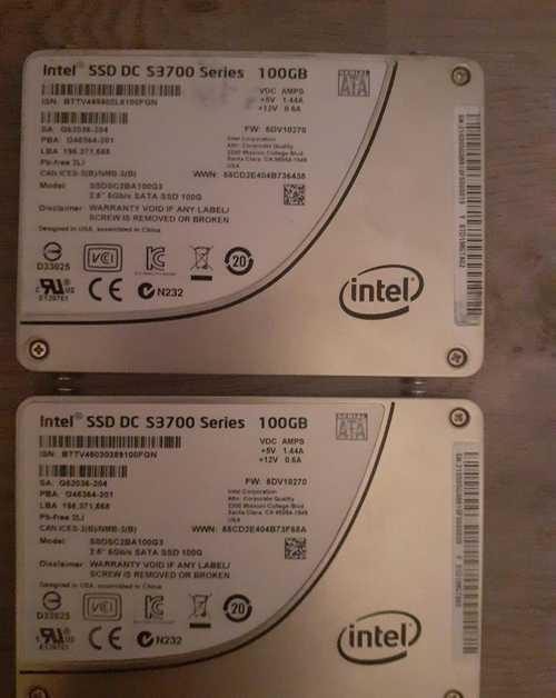 Жесткий диск Intel s3700