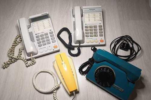 Стационарный старый городской телефон пакетом