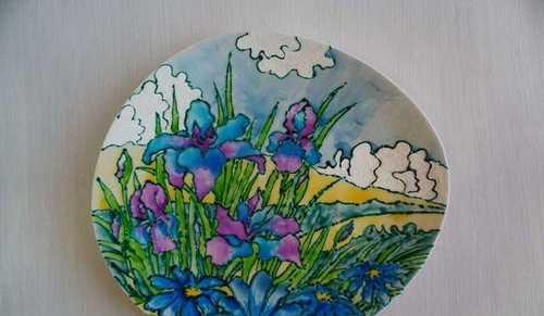 Тарелка декоративная "Полевые цветы"