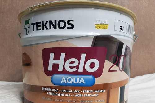 Teknos Helo Aqua 20. Лак для дерева 9 литров