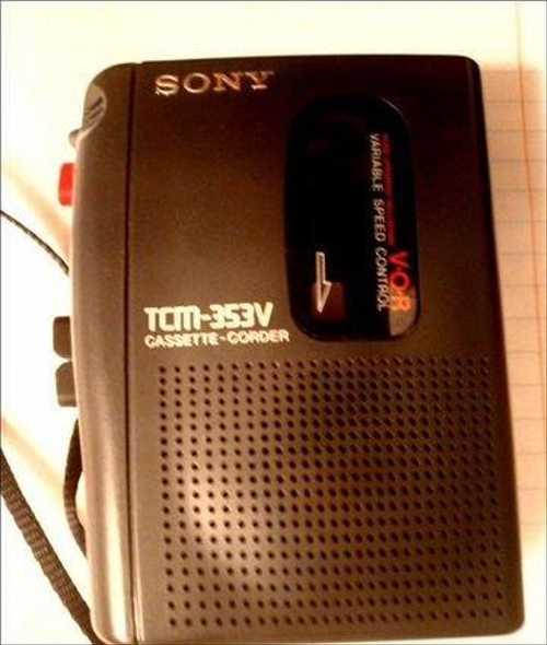 Диктофон плейер кассетный Sony TCM-353V