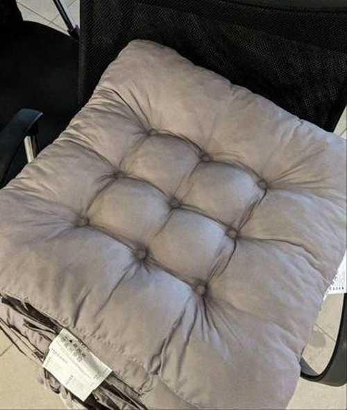 Сидушка подушка на стул IKEA серая