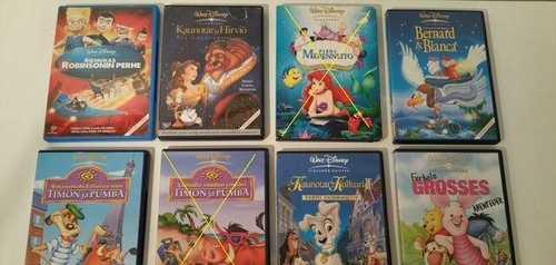 DVD с мультфильмами на финском, шведском, англ. яз