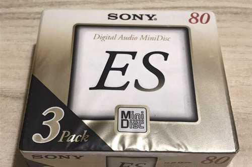 Мини диски Sony ES80 упаковка 3 шт. новые
