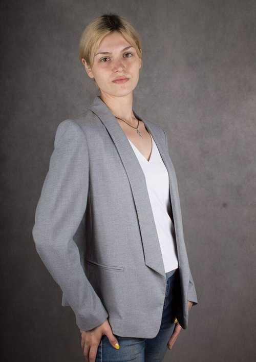 Пиджак женский серый Esprit, размер 46