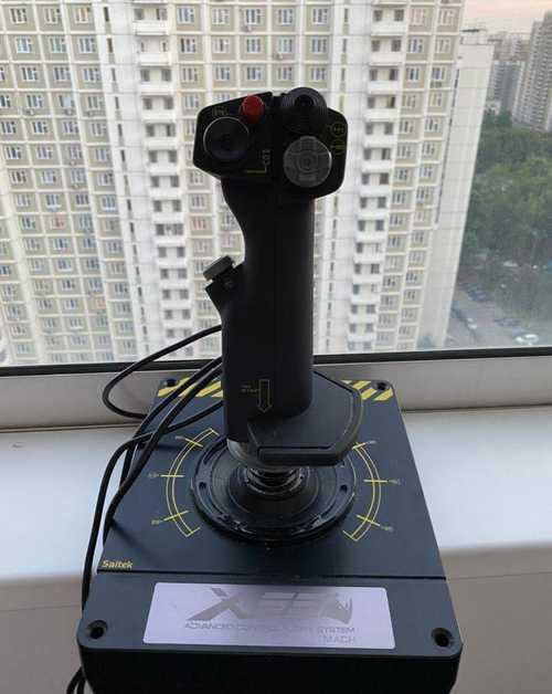 Джойстик Saitek X-55 Rhino H.O.T.A.S. Чёрный б/у